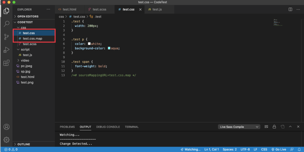 VS Codeを使ってSassからCSSへ自動変換する方法！メリットと使い方も解説 - WEBCAMP MEDIA